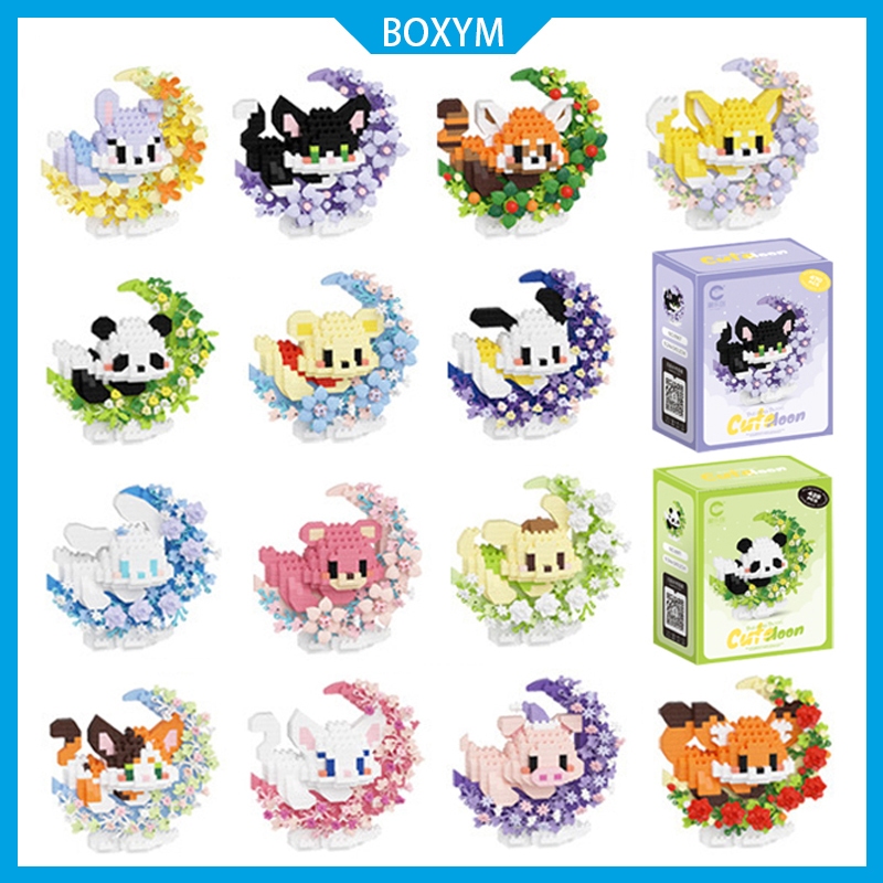 Jual Mainan Balok Susun Kartun Kucing Anjing Lucu Block Bricks Toys DIY ...