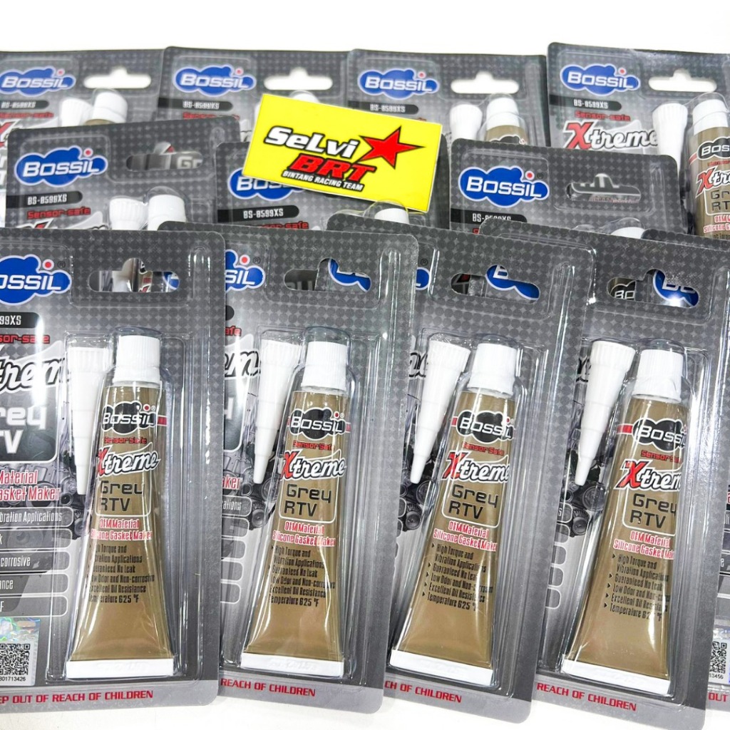 Jual LEM BOSSIL 38 GRAM LEM PAKING GASKET MESIN SILICONE EXTREME GREY ...