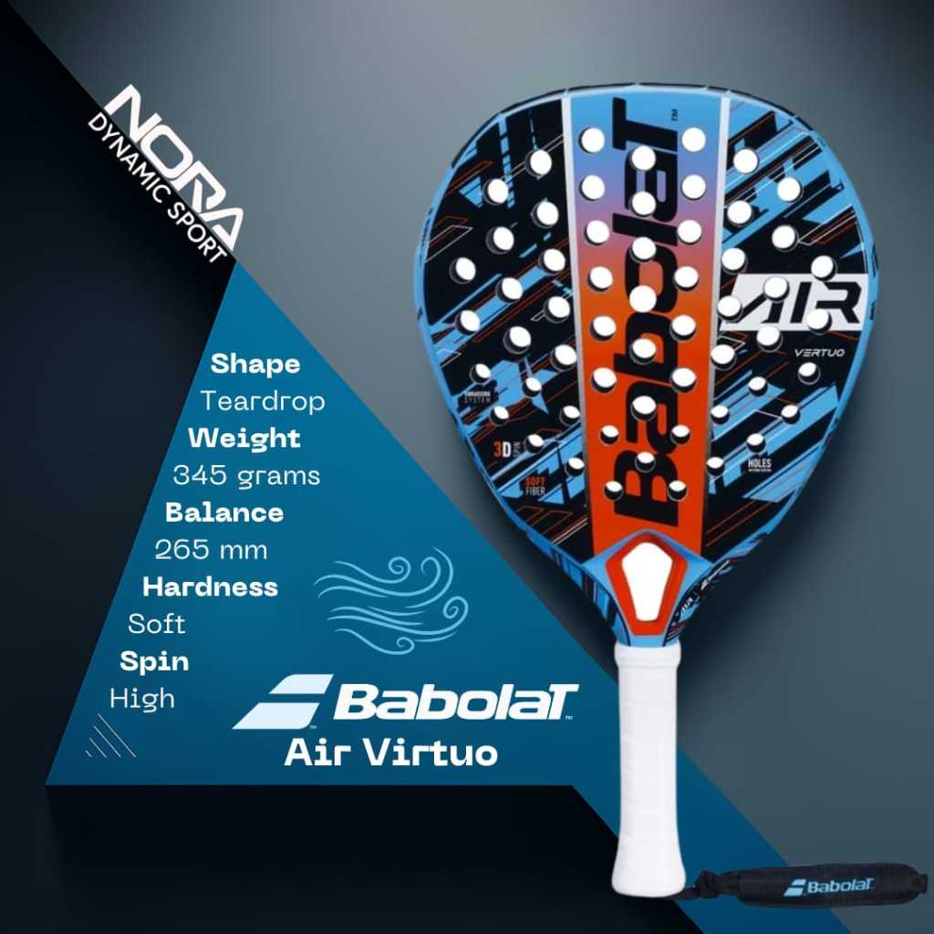 Jual Babolat Air Vertuo Raket 2023 Nora Dynamic Sport Padel | Shopee ...