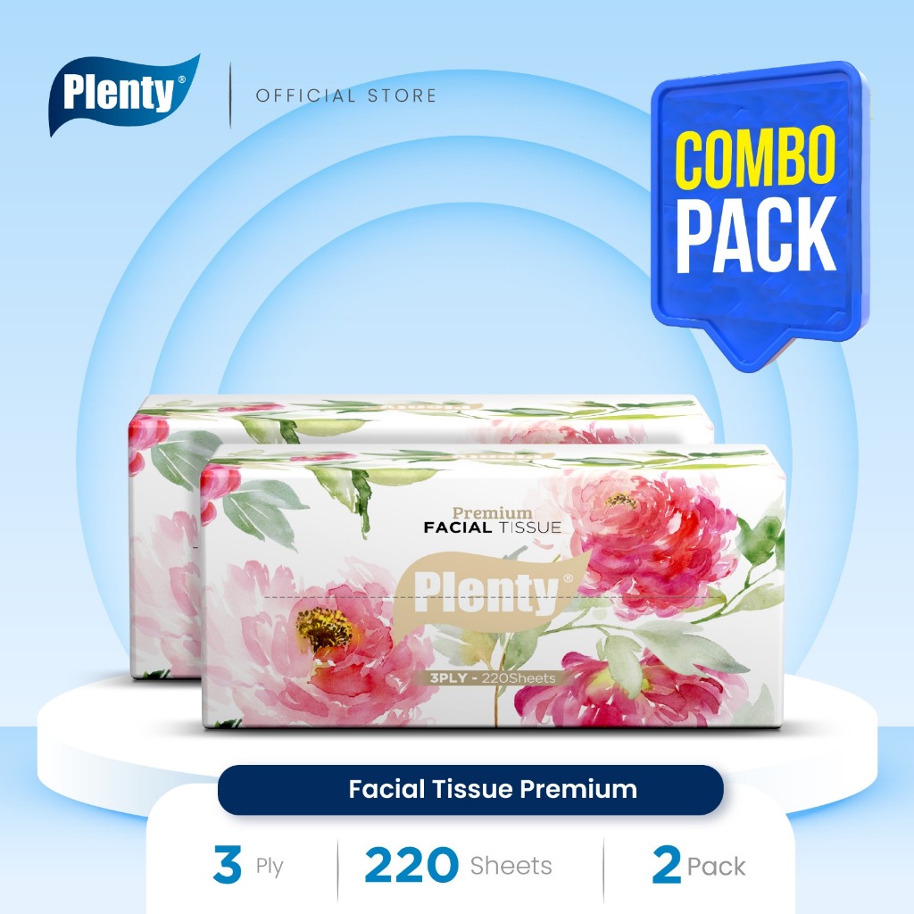 Jual Plenty® Facial Tissue Premium 220sh | Shopee Indonesia