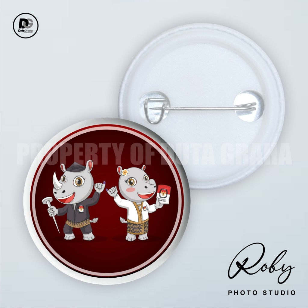 Jual [PIN PRESS] MASKOT PILKADA BANTEN Pin Bros Aksesoris Souvenir BARA ...