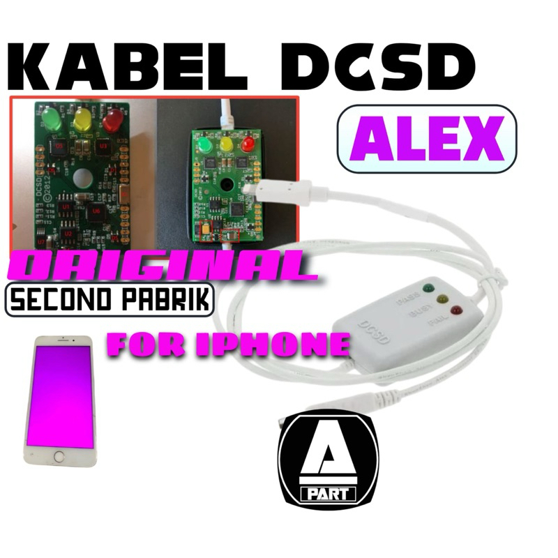 Jual KABEL DCSD ALEX ORIGINAL SECOND PABRIK FOR IPHONE | Shopee Indonesia