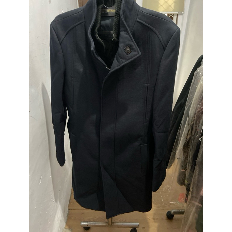 Jual jas coat pria hitam | Shopee Indonesia
