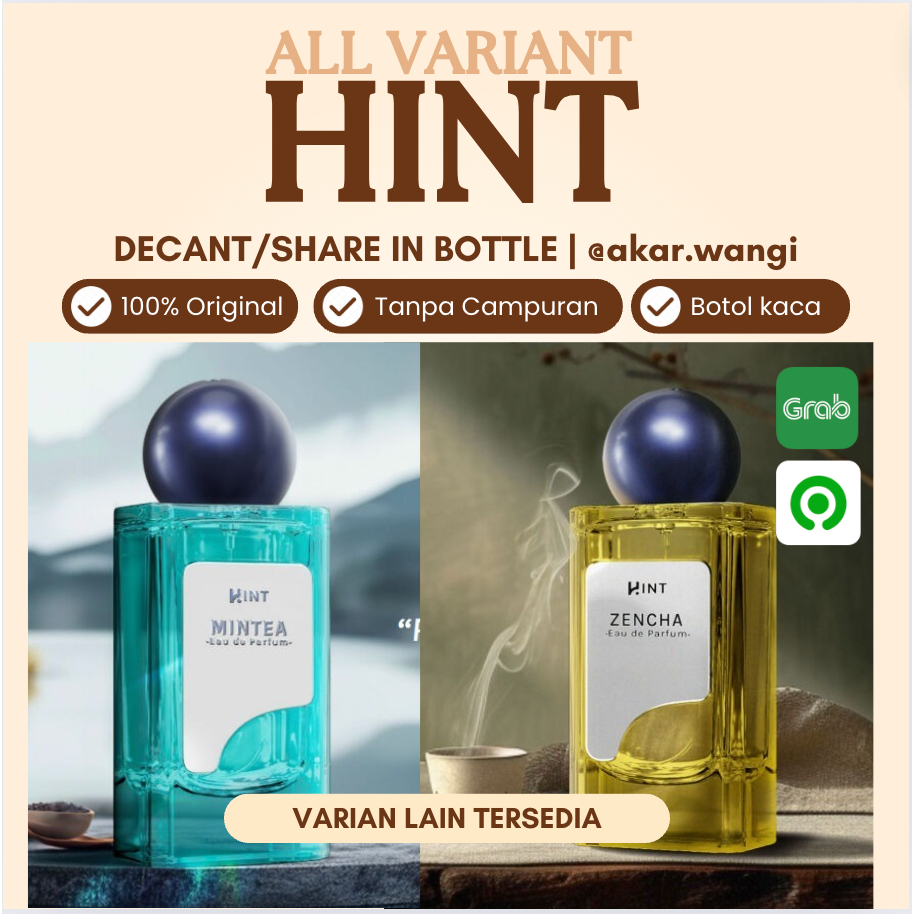 Jual (decant/share) HINT Perfume - MINTEA ZENCHA JEANS SILK COTTON ...