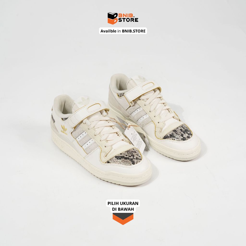 Jual Sepatu Sneaker Adidas Forum 84 Low White Snakeskin [FZ6292 ...