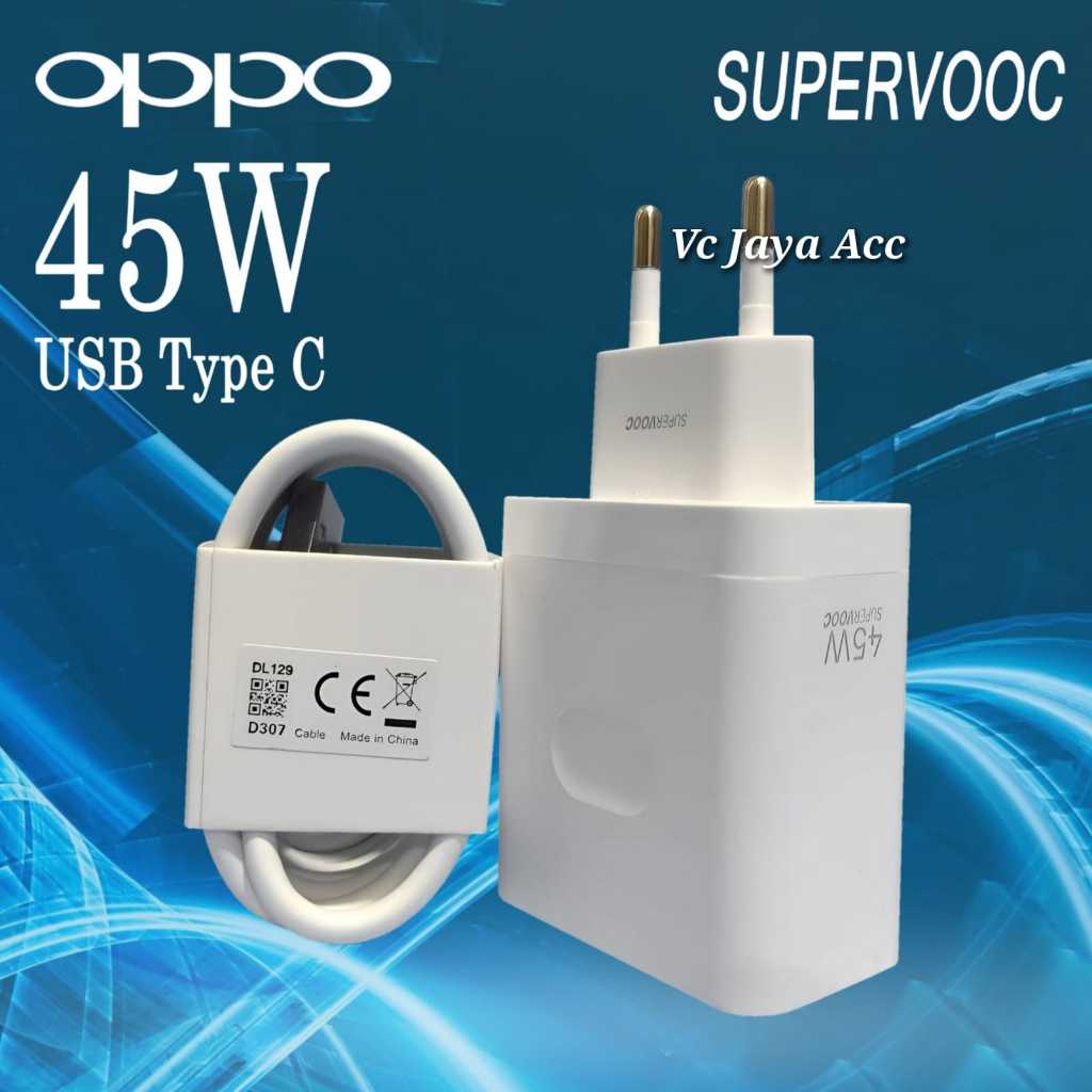 Jual Charger Casan OPPO 45W A3 3X Pro Nfc A60 A80 Reno 12F 4G 5G ...