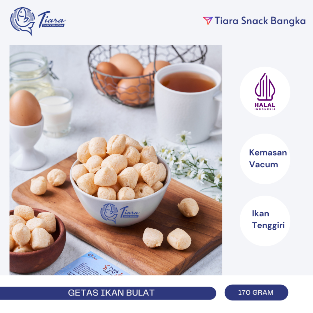 Jual Kerupuk Getas Bangka Ikan Tenggiri By Tiara Snack Bangka/Snack ...