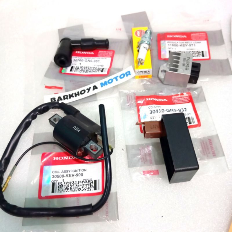 Jual Paket Pengapian 5 Item Cdi Unit Assy Grand Astrea Legenda Supra ...