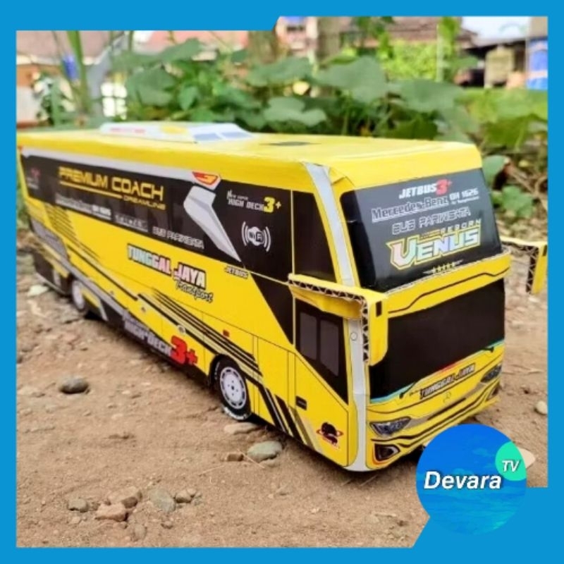 Jual Miniatur Bis Venus Jetbus 3 Stiker Livery dari Kardus | Shopee ...
