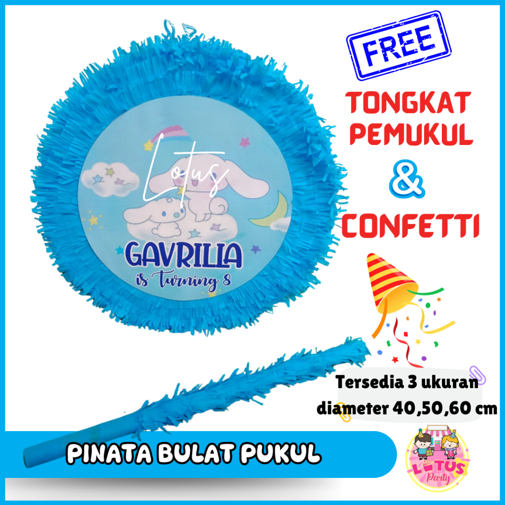 Jual PINATA BULAT PUKUL/PINATA ULANG TAHUN/PINATA CUSTOM | Shopee Indonesia