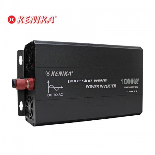Jual KENIKA Power Inverter Pure Sine Wave 1000W DC 12V/24V/48V to AC ...