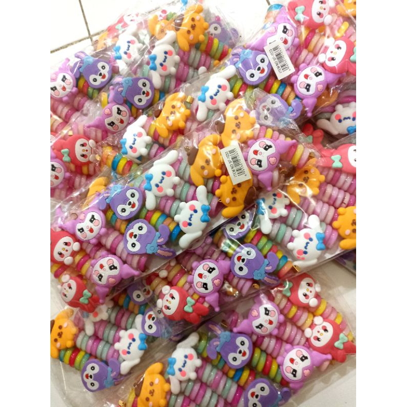 Jual Karet spiral Sanrio karet ulir kuncir rambut anak kabel lilit ...