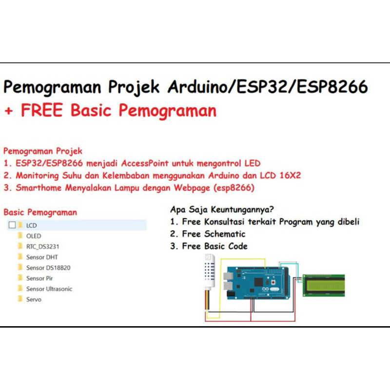 Jual Pemograman Project Arduinoesp32esp8266 Dan Bonus Basic Program 1252