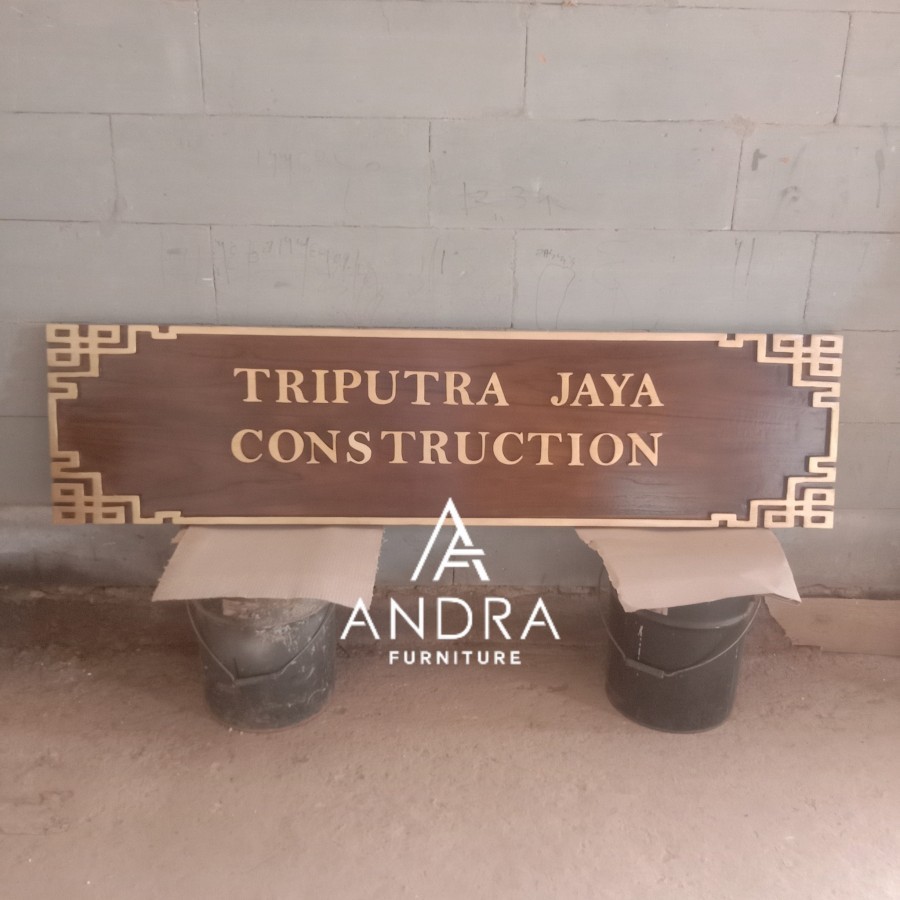 Jual papan nama toko, papan nama perusahaan, papan nama kayu jati ...