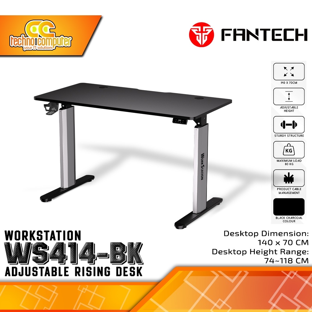 Jual MEJA FANTECH WORKSTATION WS414 GAMING DESK With Electric ...