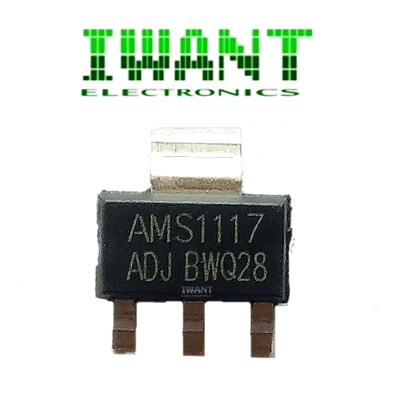 Jual AMS1117 IC REGULATOR AMS1117ADJ GRADE B SOT-223 AMS1117ADJ0.8A ...