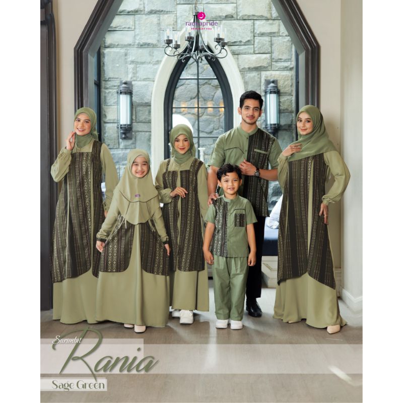 Jual Sarimbit Rauna Rania Sage Green | Shopee Indonesia