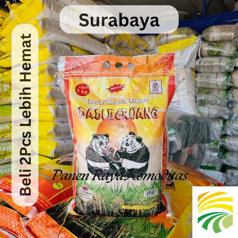 Jual Beras Padi Beruang Kuning 5kg | Shopee Indonesia