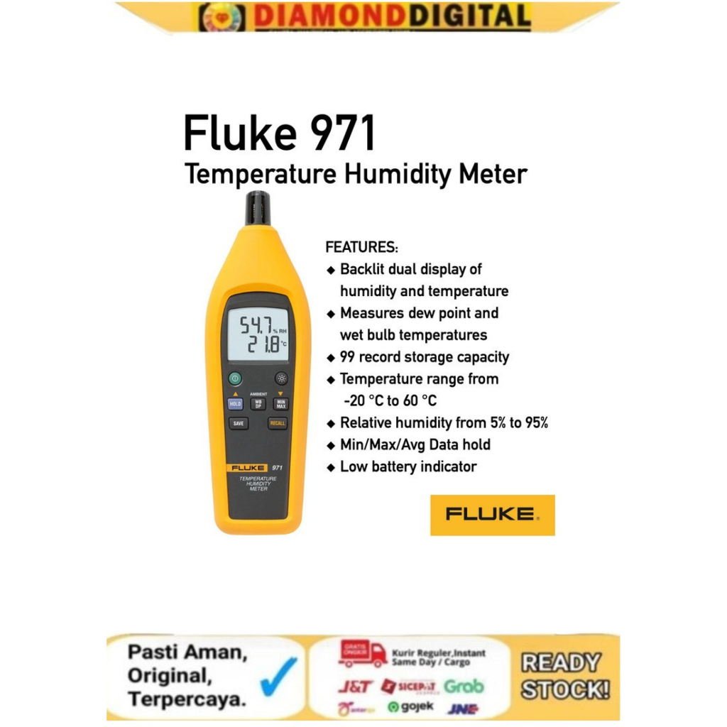 Jual Fluke 971 Temperature Humidity Meter | Shopee Indonesia
