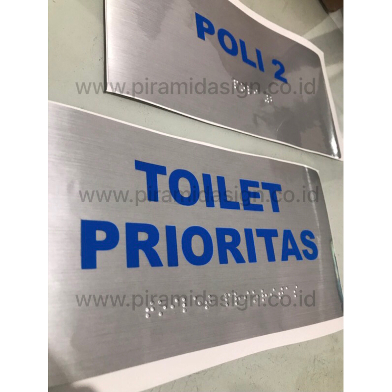 Jual Stiker braile sign tuna netra disable room name | Shopee Indonesia