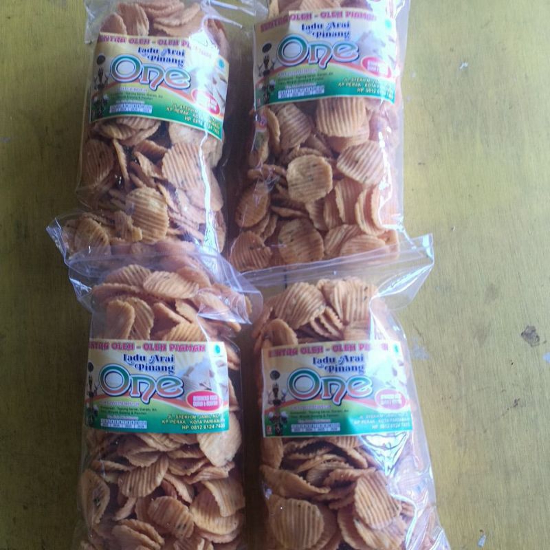 Jual Paket Hemat 4 Bungkus Kerupuk Ladu One Cemilan Khas Pariaman ...