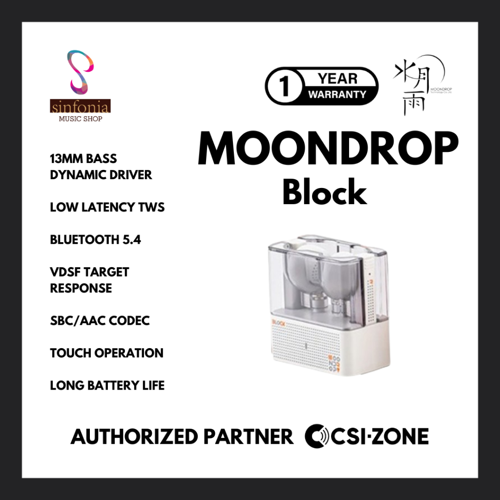 Jual Moondrop Block Bluetooth True Wireless TWS Flat-head Earbuds ...