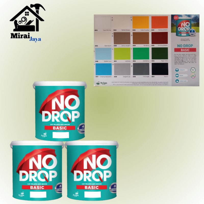 Jual Cat No Drop Anti Bocor Cat Pelapis Anti Bocor 1Kg, | Shopee Indonesia