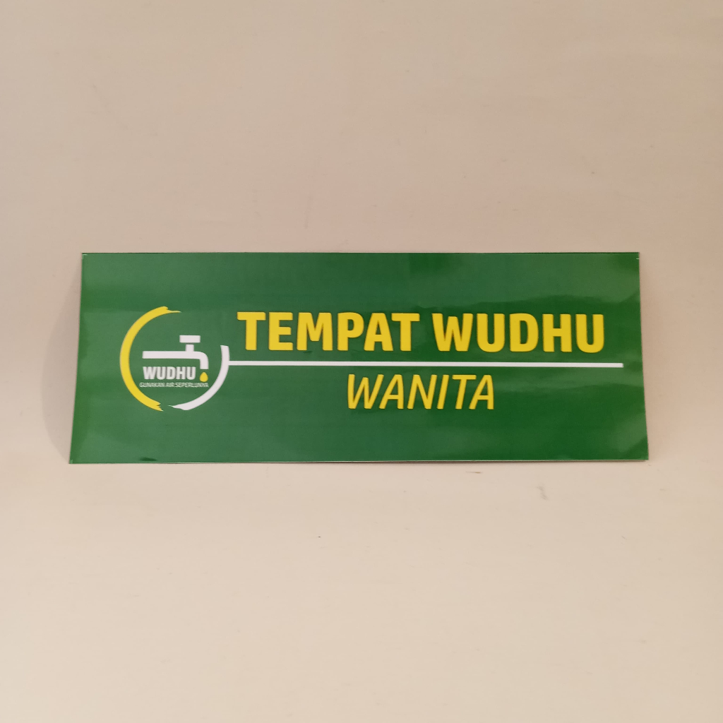 Jual Stiker Tempat Wudhu Wanita | Stiker Nama Ruang Tempat Wudhu Khusus ...