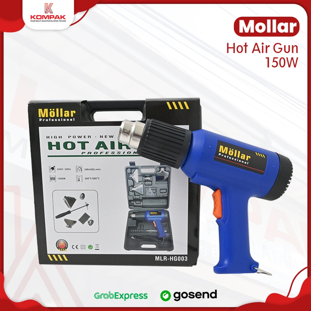 Jual Hot Air Gun Mollar Mesin Pemanas Hot Gun Mollar HG003 | Shopee ...