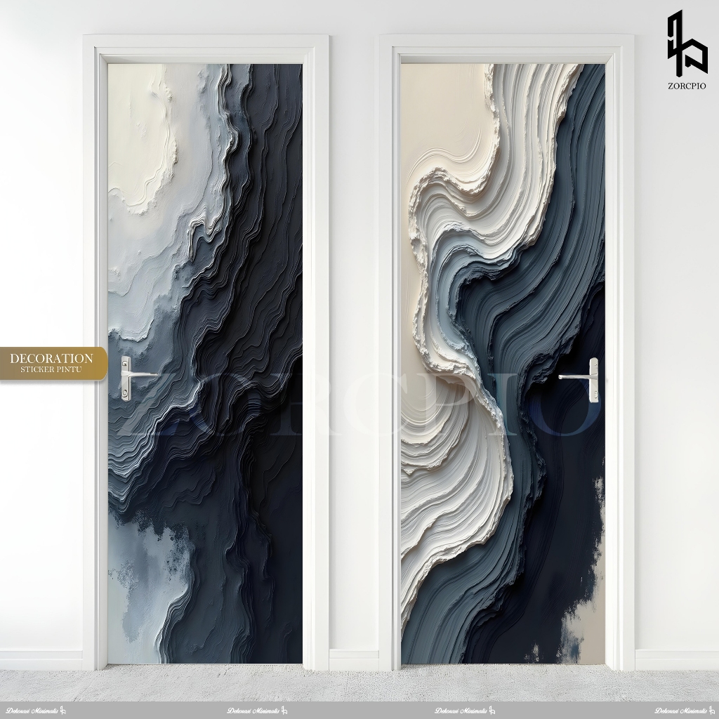 Jual Sticker Pintu Kamar, Toilet, Kamar Mandi Aesthetic Minimalis ...