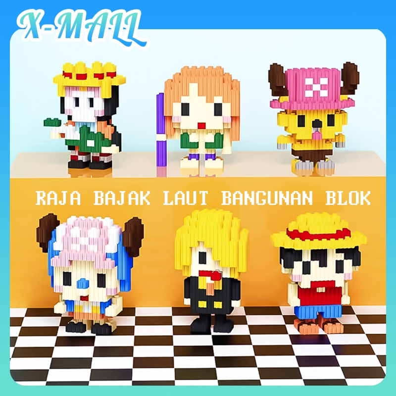 Jual Nano Blocks ONE PIECES Mini lego luffy Ace Mainan Blok Susun Blok ...