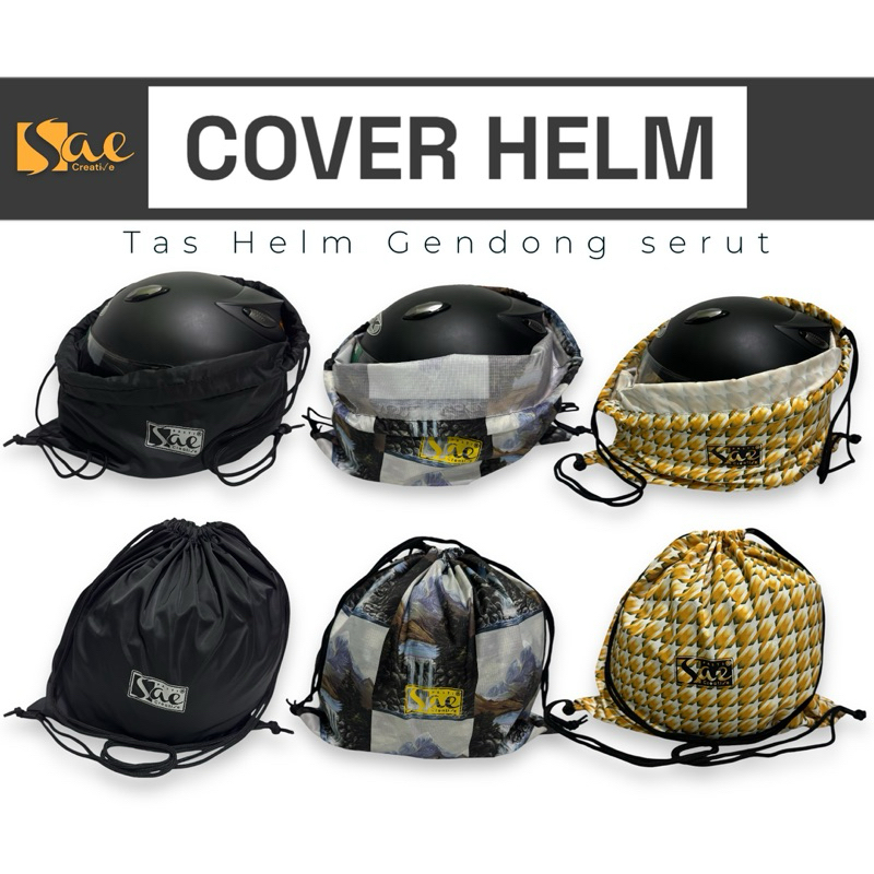 Jual Sarung helm/cover helem waterproof tas helm (SAE) bahan taslan ...