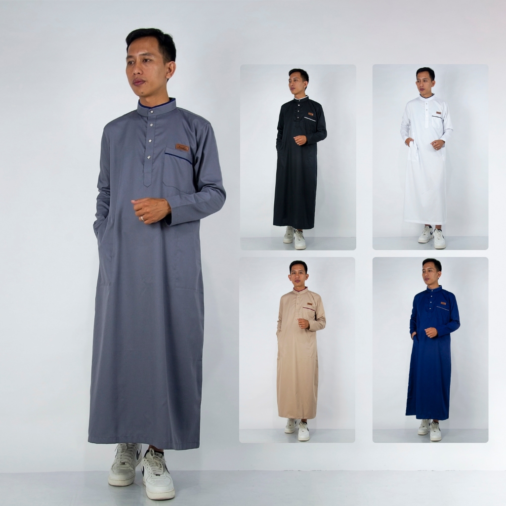Jual KawiKa - Jubah Pria Premium Slimfit | Gamis Pria Lengan Panjang ...