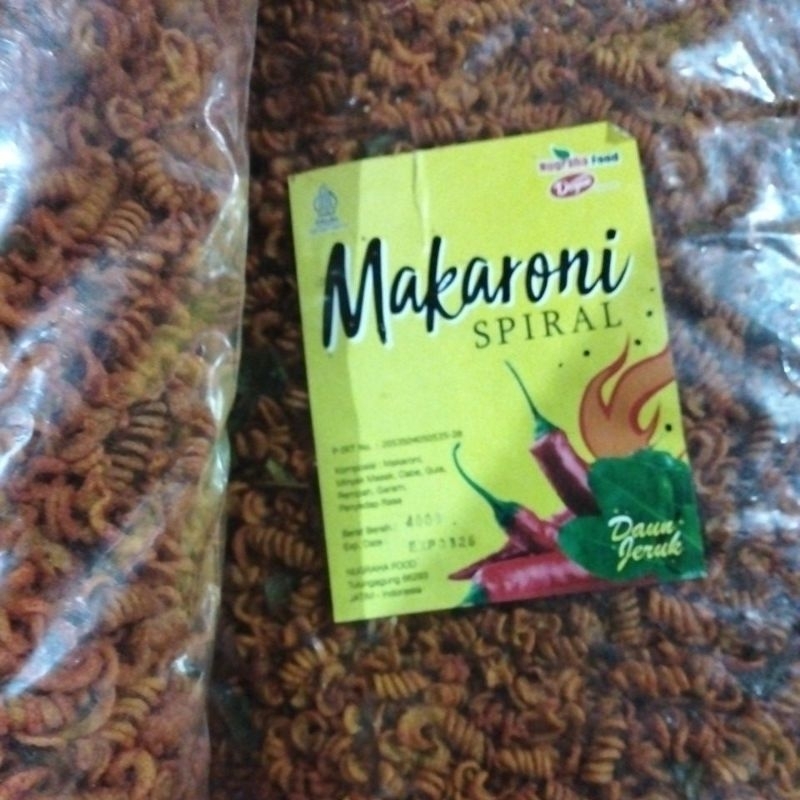 Jual Makroni spiral Daun jeruk snack 1kg | Shopee Indonesia