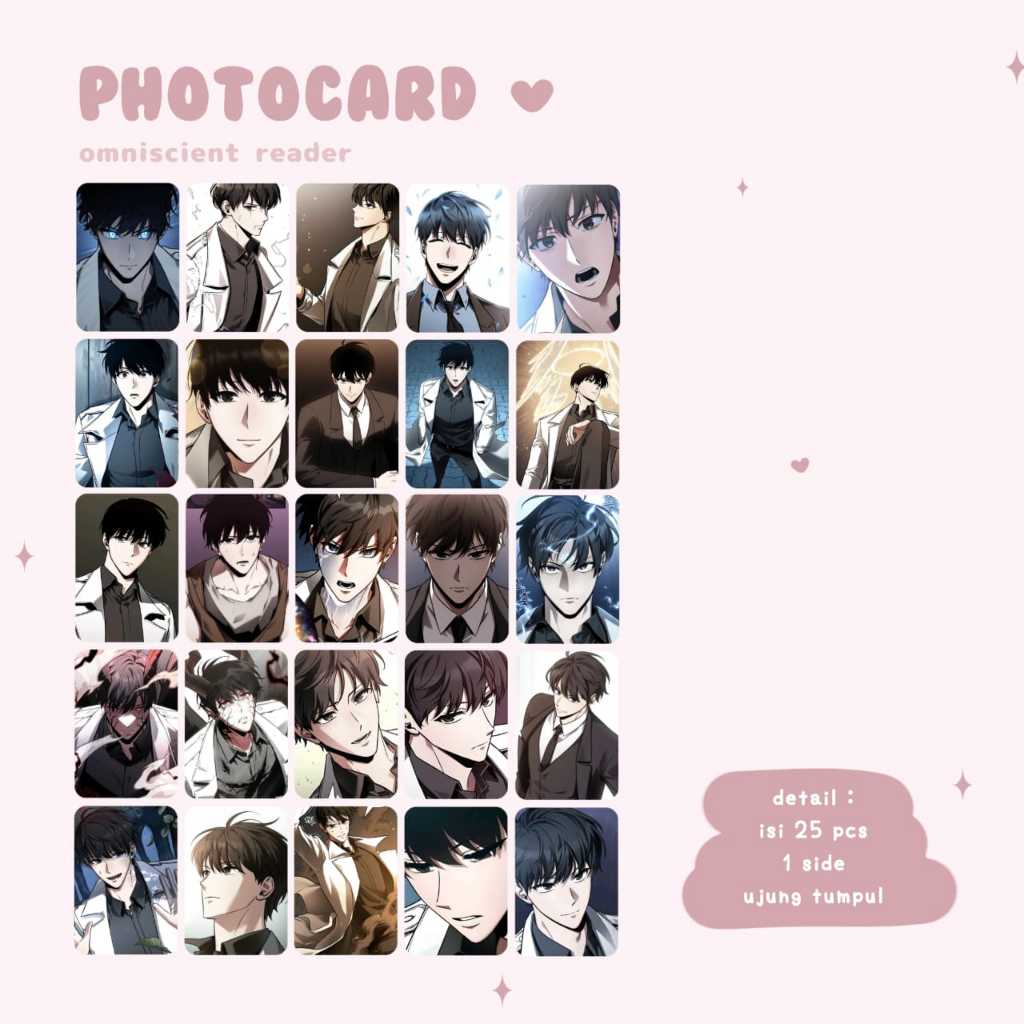 Jual photocard omniscient reader kim dokja isi 25 pcs | Shopee Indonesia