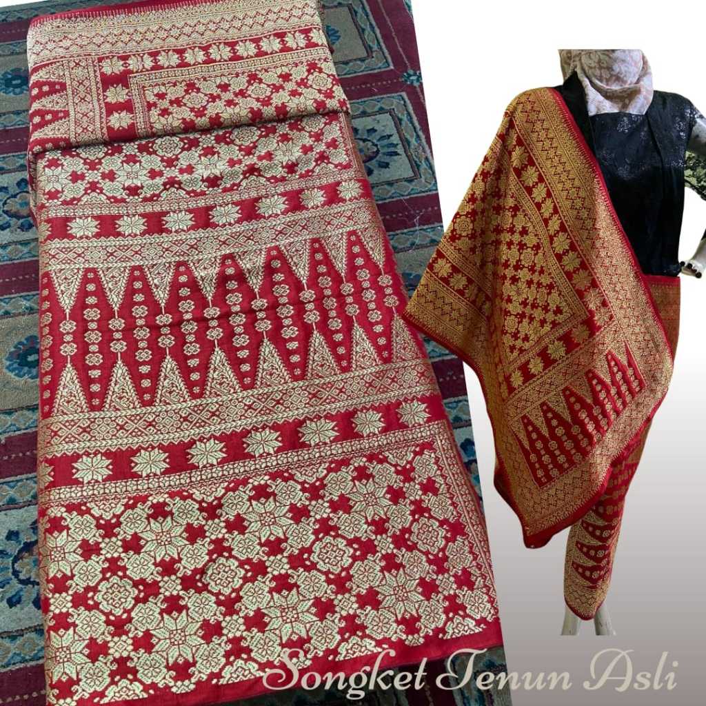 Jual Songket PaSH - Songket Palembang Motif Lepus Tenun Asli Berbagai Macam Motif dan Warna ...