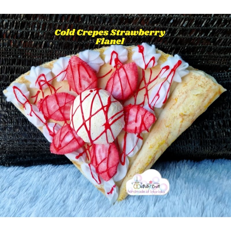 Jual replika crepes + es krim flanel | Shopee Indonesia