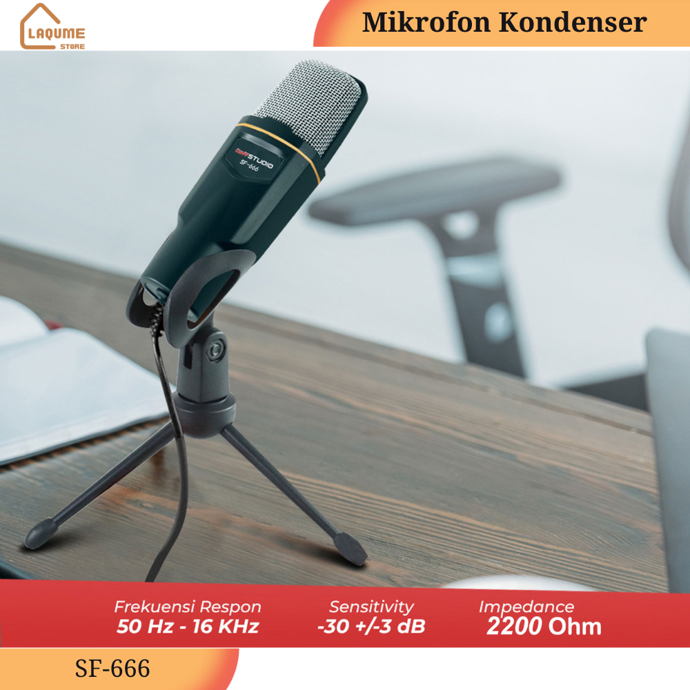 Jual Mikrofon Kondenser Studio Profesional Microphone with Stand ...