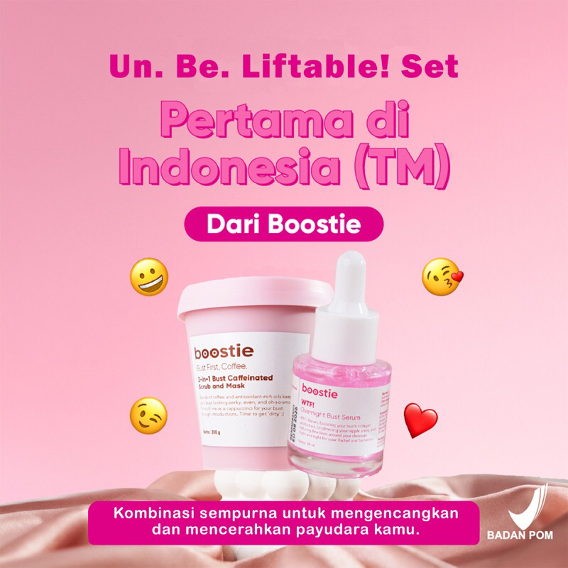 Jual Boostie Bundling Bust Serum & Scrub and Mask | Shopee Indonesia