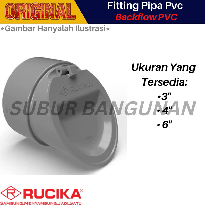 Jual Back Flow Valve 3 Inch 4 Inch 6 Inch Fitting Katup Sistem Aliran ...