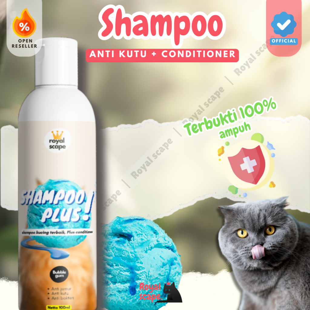 Jual Shampoo Kucing Sampo Anti Kutu Jamur ANTI FLEA & TICK 100 ML Anti ...