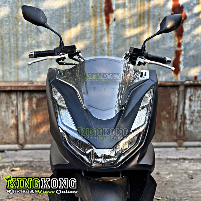 Jual WINSHIELD PCX STD 160 PENDEK SIRIP, WS VISOR PCX STD 160 PENDEK ...