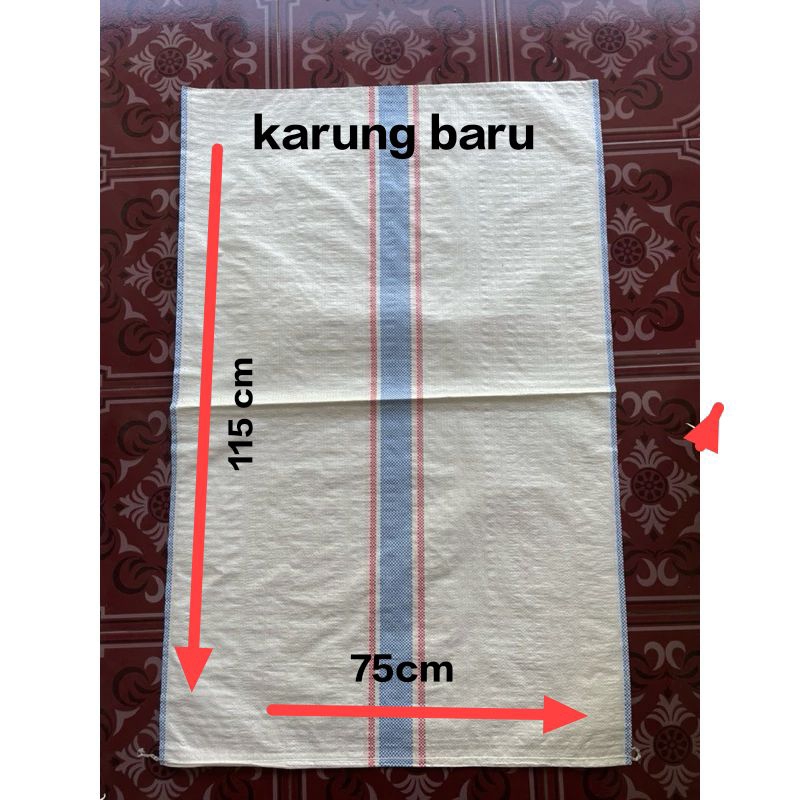 Jual karung baru Karung Plastik 75x115 cm Setara Gabah 100 kg | Shopee ...