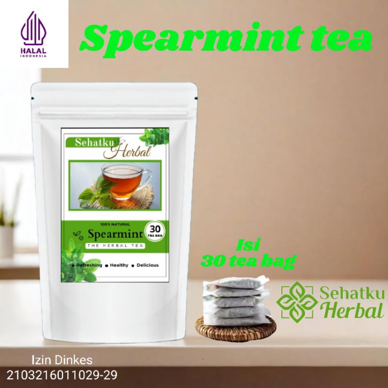 Jual Spearmint Tea : Spearmint Leaf Tea Teh Daun Spearmint Isi 30 Tea bag | Shopee Indonesia