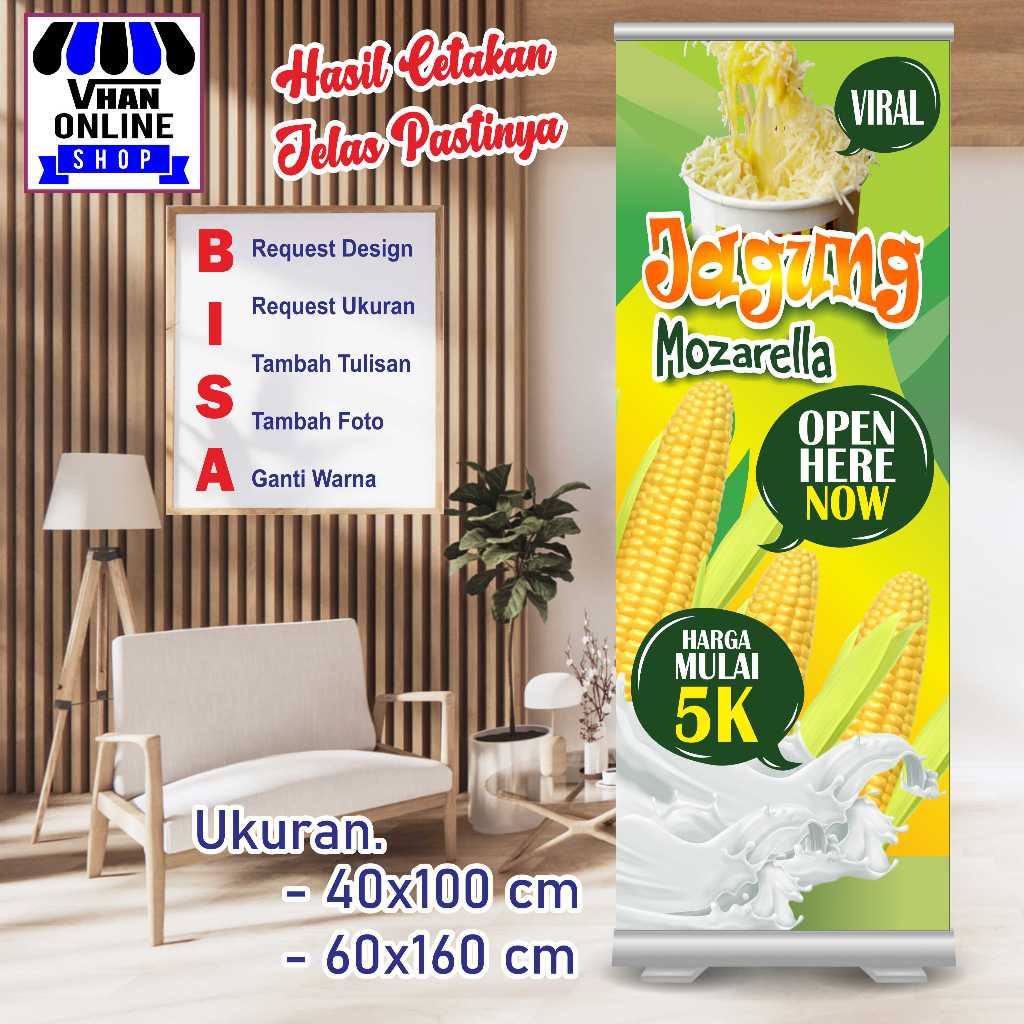 Jual Cetak Spanduk Banner Jagung Mozarella atau Jasuke Bagus | Shopee ...