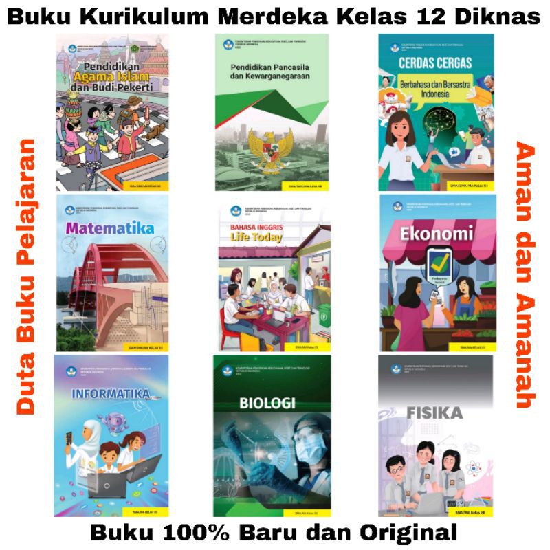 Jual BUKU SMA / SMK KELAS 12 XII Sejarah Biologi Fisika Kimia Bahasa Inggris Bahasa Indonesia ...