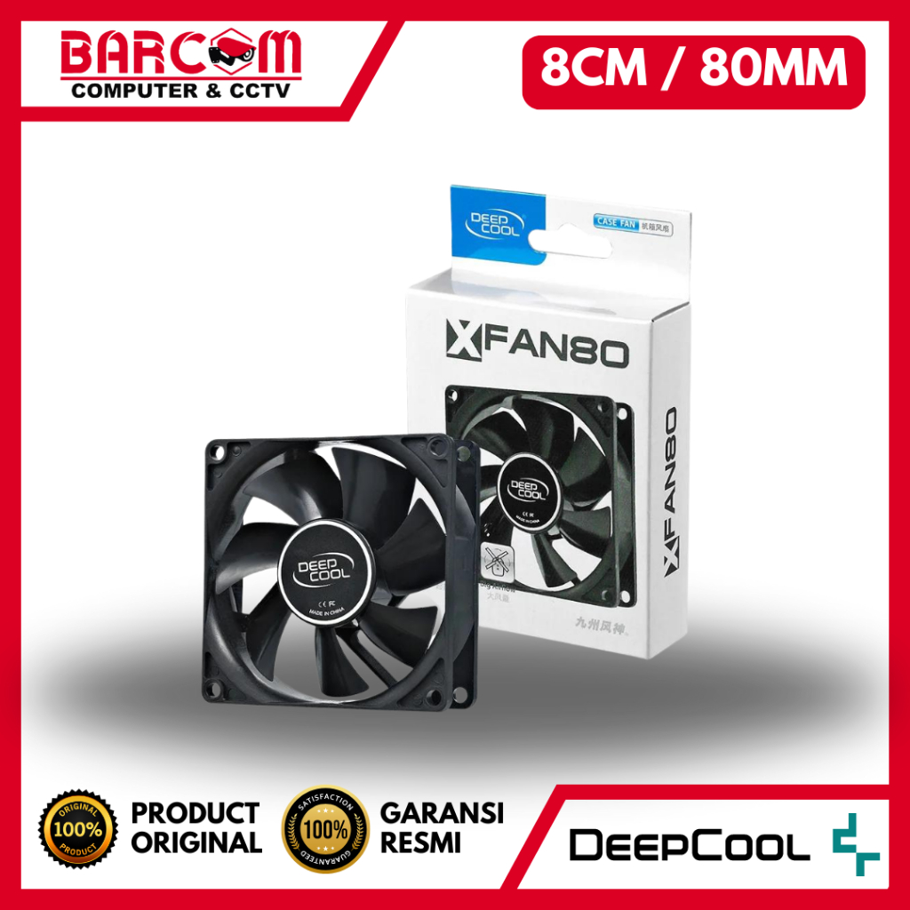 Jual DEEPCOOOL XFAN 80 FAN CASE CASING CPU 8CM / 80MM - ORIGINAL ...