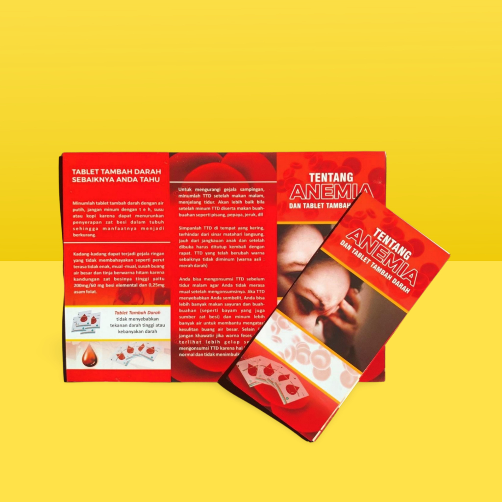 Jual Brosur Kesehatan | Leaflet Anemia dan Tablet Tambah Darah | Media ...