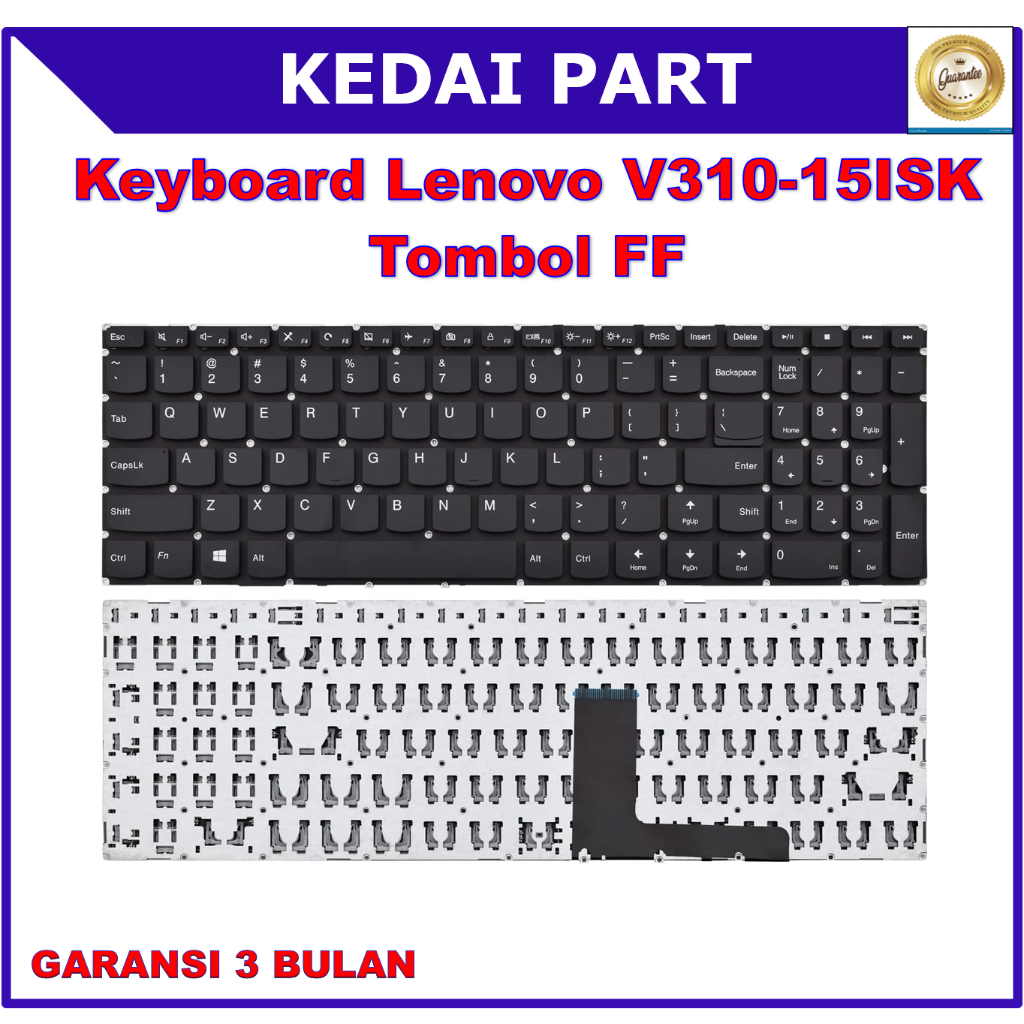 Jual Keyboard Lenovo Ideapad V310-15ISK V310-15 V310-15IKB V310-15ISE V510-15IKB V130-15IKB ...