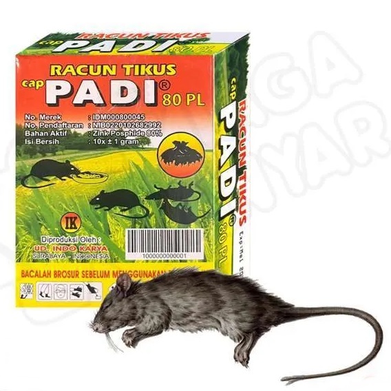 Jual Racun Tikus Cap Padi ( Pembunuh Tikus ) | Shopee Indonesia